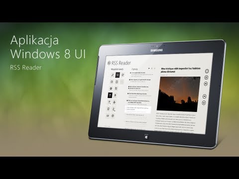 Windows 8 Modern UI application - RSS reader - YouTube