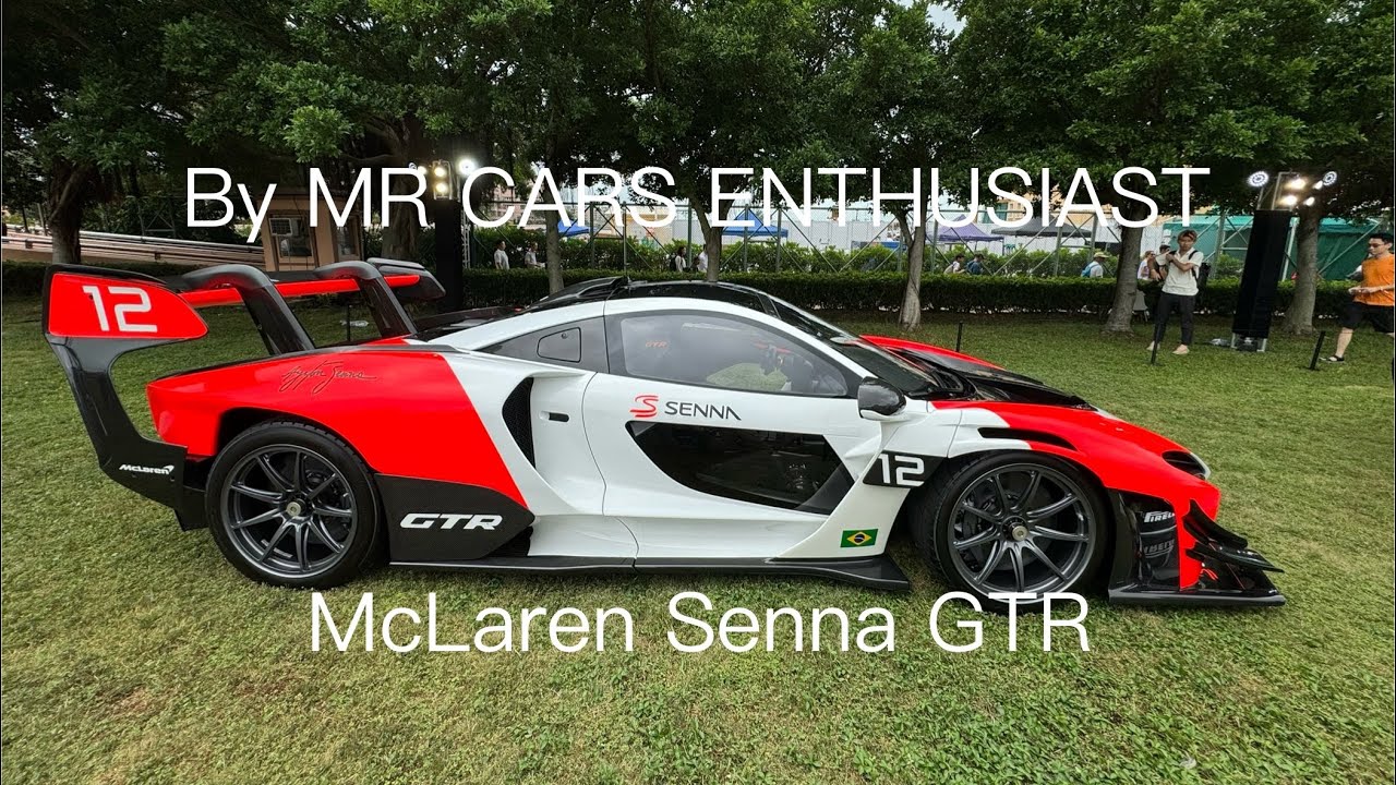 McLaren Senna GTR with Ayrton Senna Race car Marlboro Racing livery ...