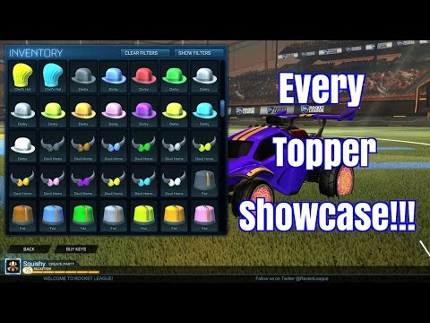 Rocket League - Every Topper Set Showcase!!! - YouTube