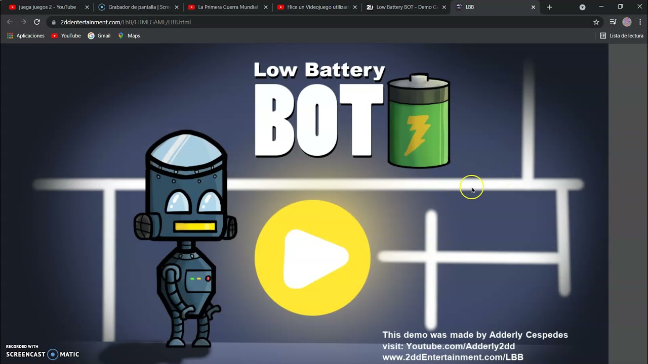 tutorial de low bateri bot - YouTube