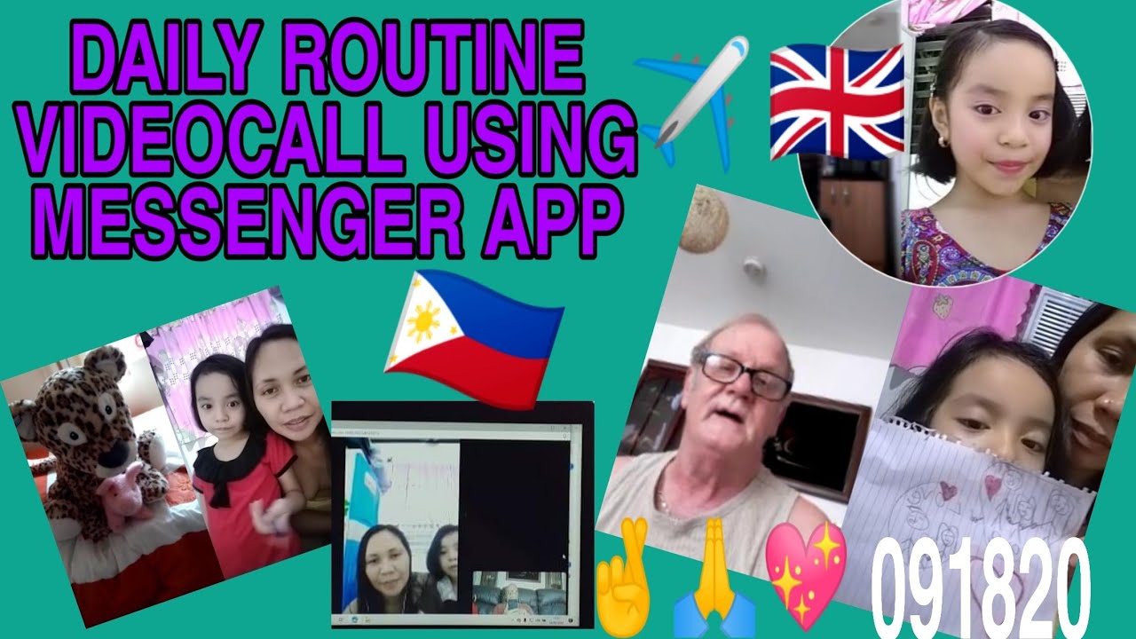 LDR- BRITISHPINAY🇵🇭🇬🇧 DAILY ROUTINE VIDEOCALL USING MESSENGER APP ...