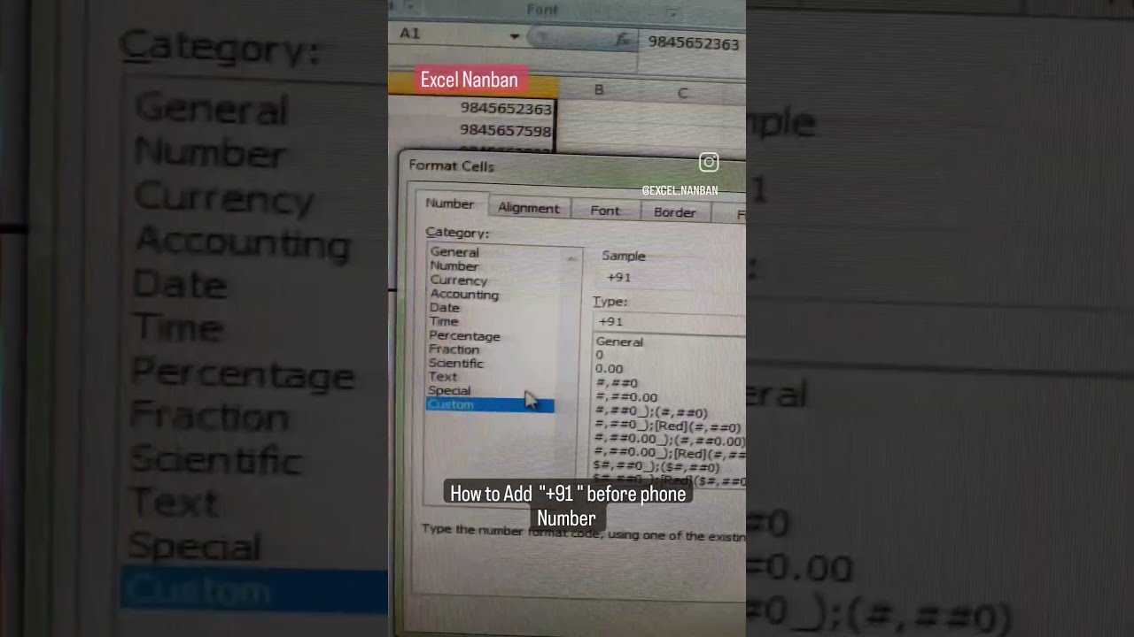 How To Add Indian Phone Code Before Phone Number In Excel Easyway How To Add Indian Phone Code Before Phone Number In Excel Easyway