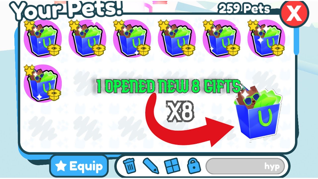 I OPEN 8 HYPE GIFTS IN PET SIM X!!! (ROBLOX) - YouTube