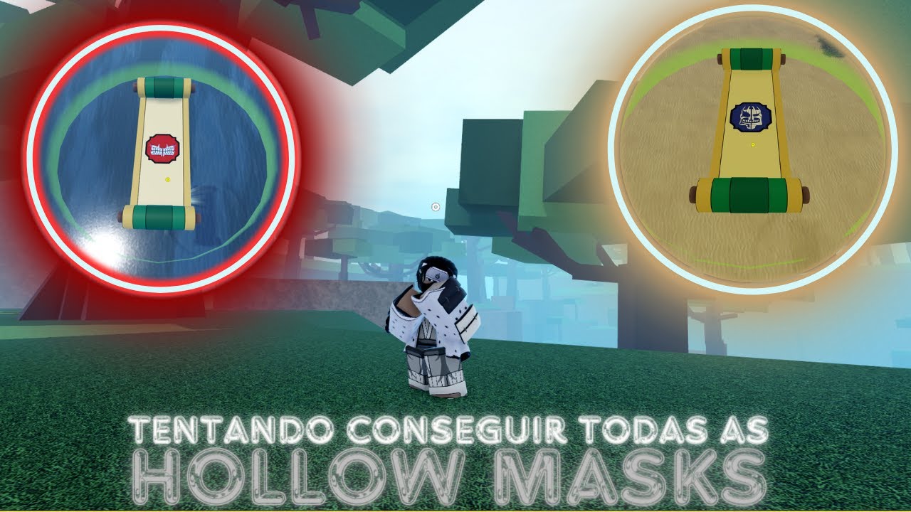 TENTANDO CONSEGUIR TODAS AS HOLLOW MASKS NO SHINDO LIFE!!! (PARTE 1 ...