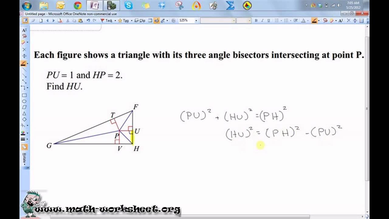 Geometry - Properties of triangles - Angle bisectors- Hard - YouTube