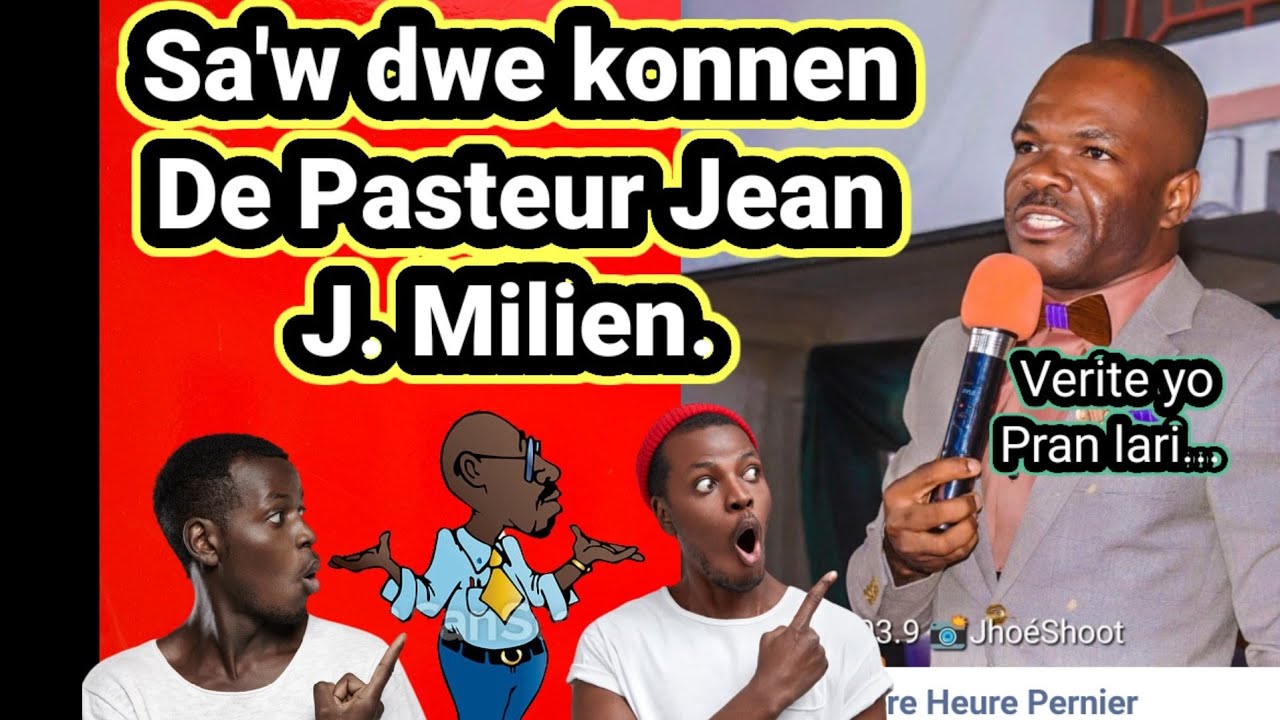 Saw dwe konnen de Pasteur Jean Joël Milien. - YouTube