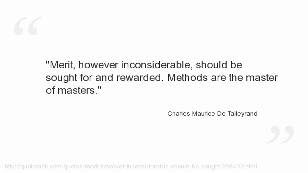 Charles Maurice De Talleyrand Quotes - YouTube
