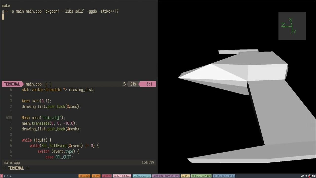 Мой 3D движок на C++ с SDL2 - YouTube