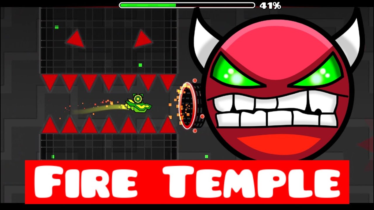 "Fire Temple" (Hard Demon) By: Michigun | Geometry Dash 2.11 - YouTube