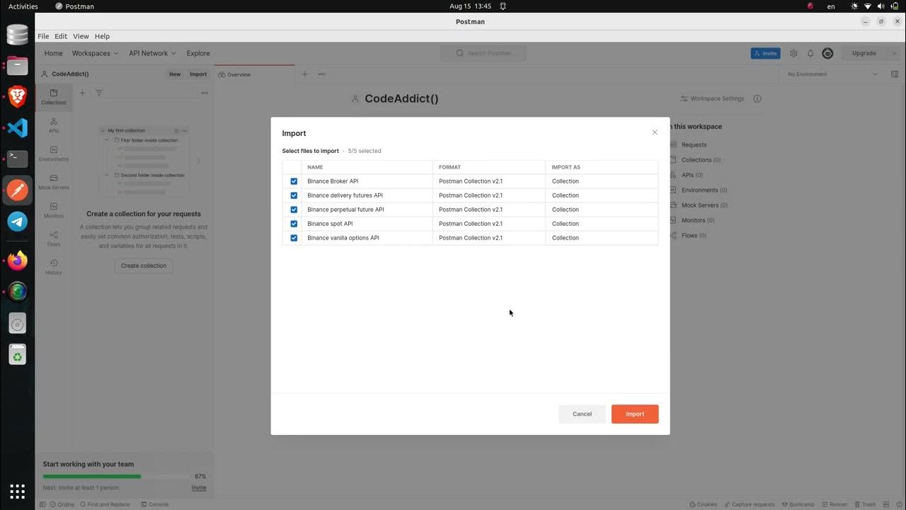How to Import Binance API Postman Collection and Environments - YouTube