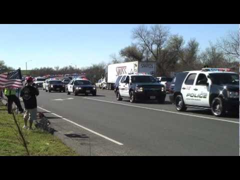 Riverside Police Officer Michael Crain Funeral Procession - YouTube