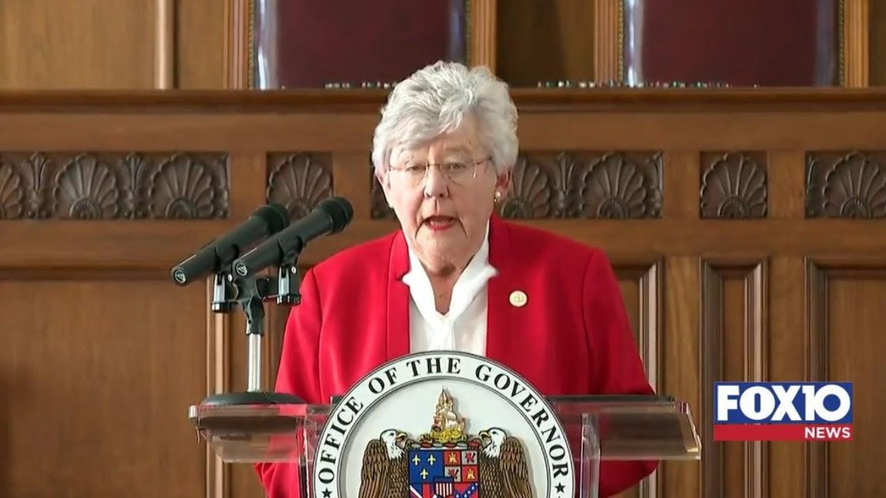 Alabama Governor Kay Ivey press conference to provide COVID-19 update ...