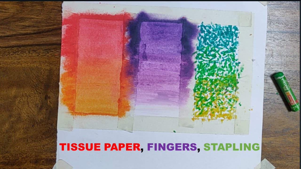 Oil Pastel Step by Step| Various techniques |Drawing Care - YouTube