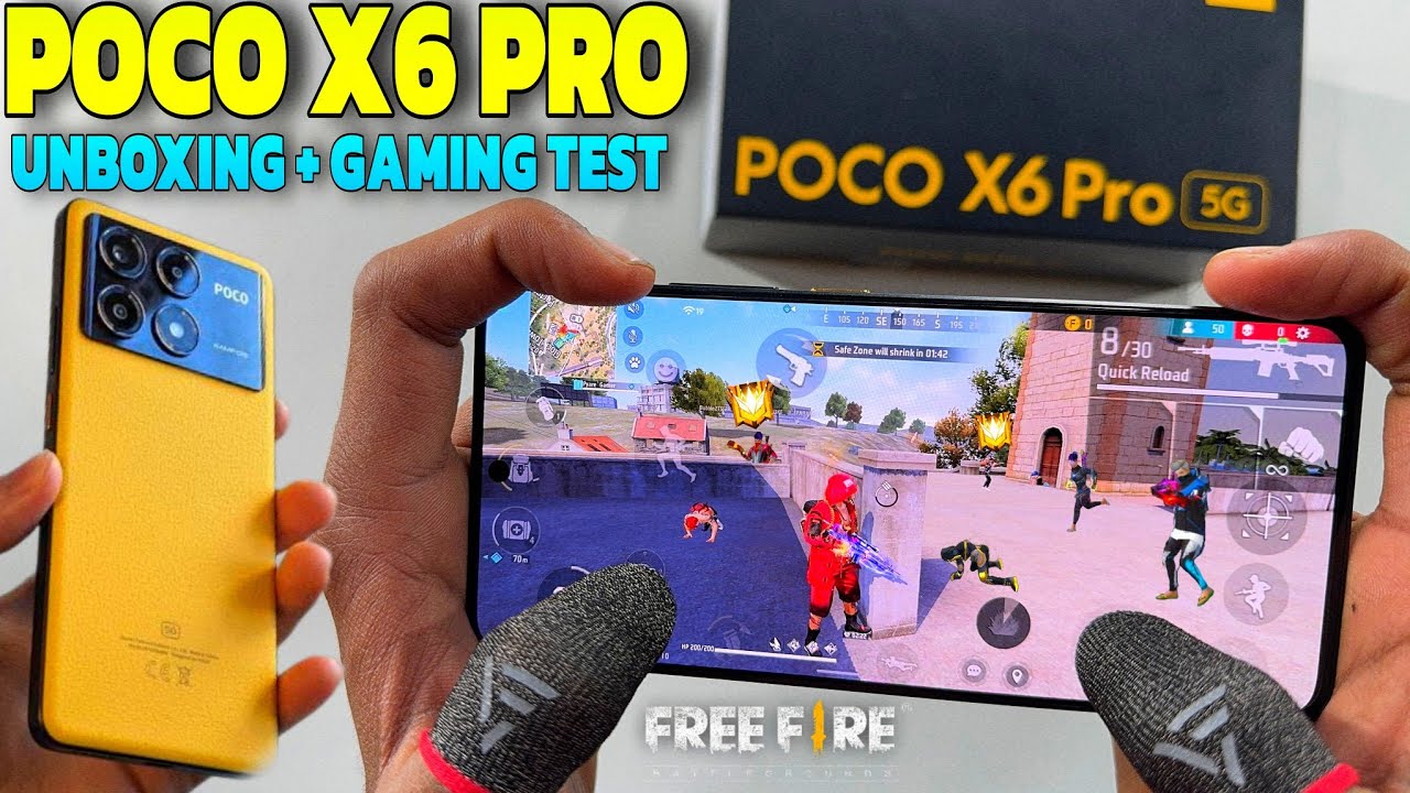 poco x6 Pro 5g unboxing and gaming test + solo vs squad full gameplay ...
