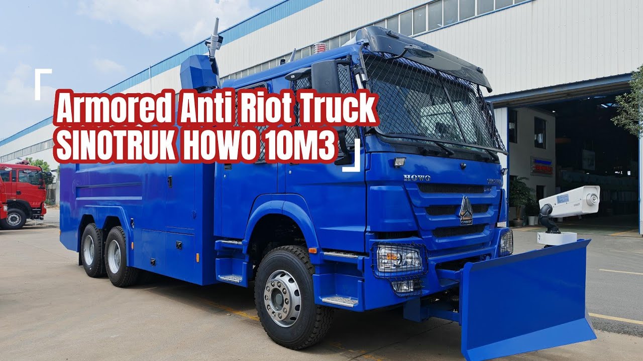 Armored Riot Control Vehicle 10m3/Anti Riot Water Cannon Truck Sinotruk ...