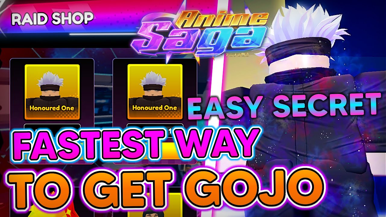 How To Get GOJO Fast In Anime Saga! Discover The BEST Units for Raid ...
