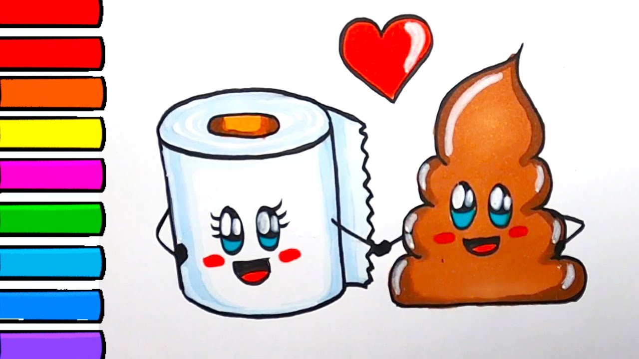 PAPEL HIGIENICO Y POPO KAWAII - YouTube