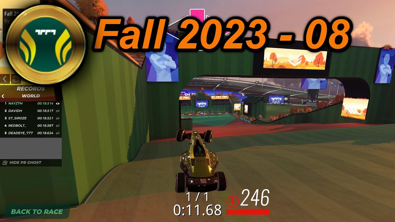 Fall 2023 - 08 Author Medal | Trackmania 2020 - GPS - WR | 2023 Fall ...
