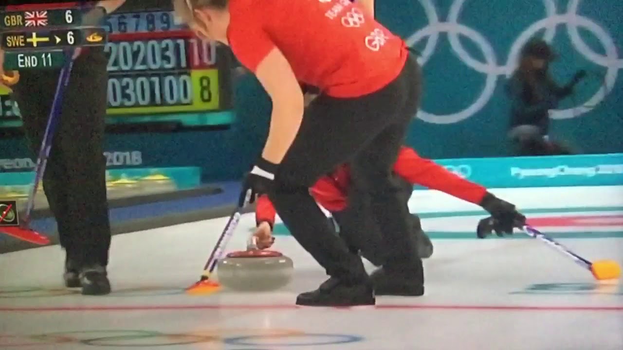 Eve Muirhead GB Curling Team Hog Line Violation ?? - YouTube
