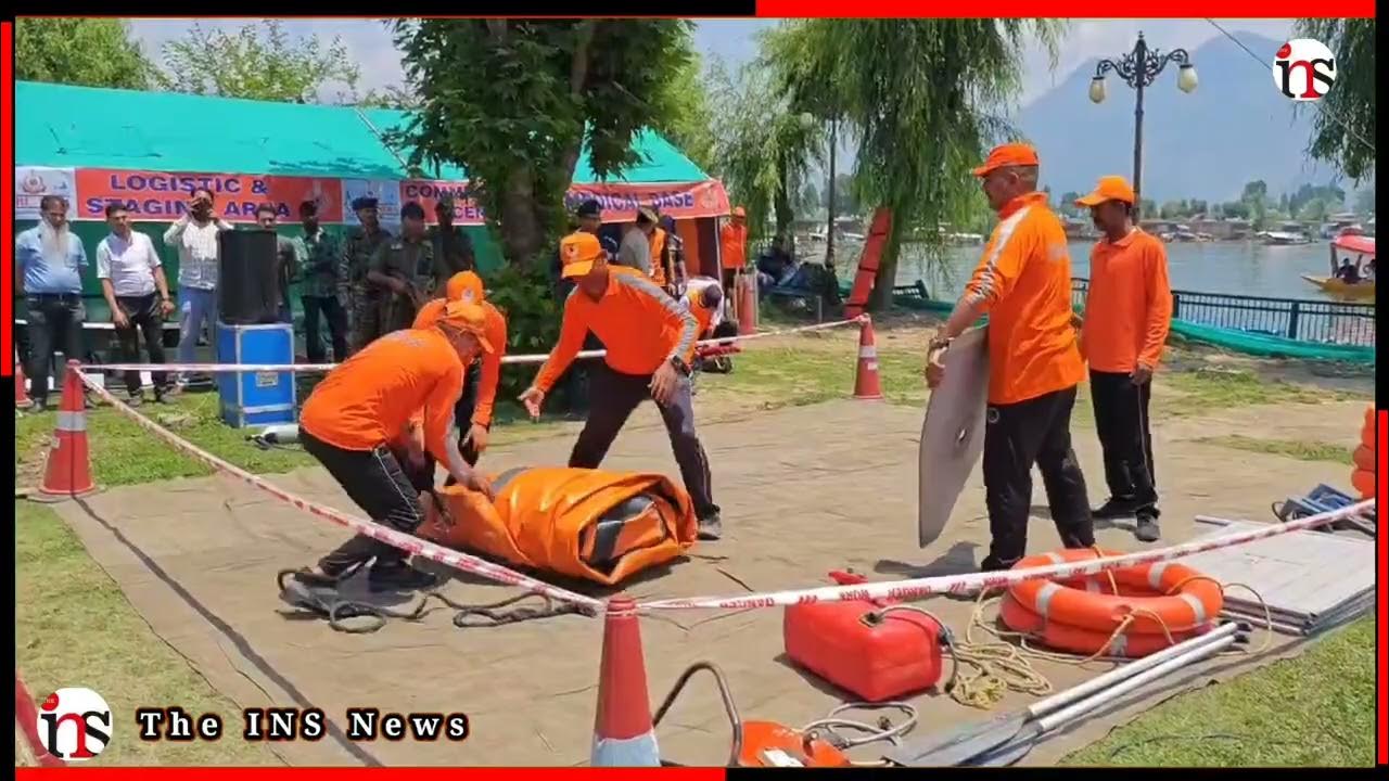 NDRF and J&K SDRF conduct joint mock drill in Srinagar’s Dal Lake. - YouTube