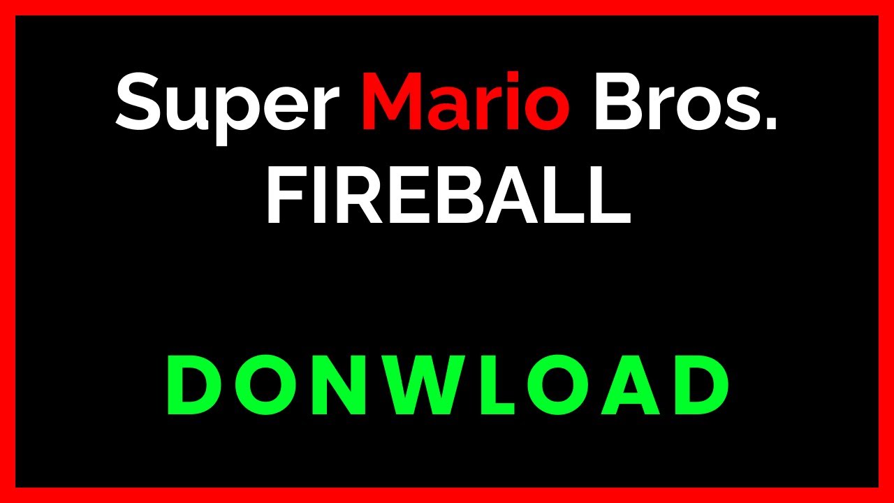 Super Mario Bros - Fireball Sound Effect With Download - YouTube