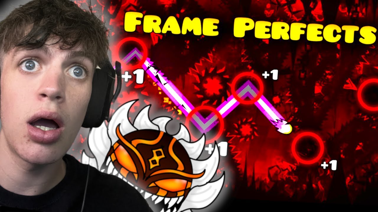 Reacting To The HARDEST Geometry Dash Levels With FRAME PERFECT ...