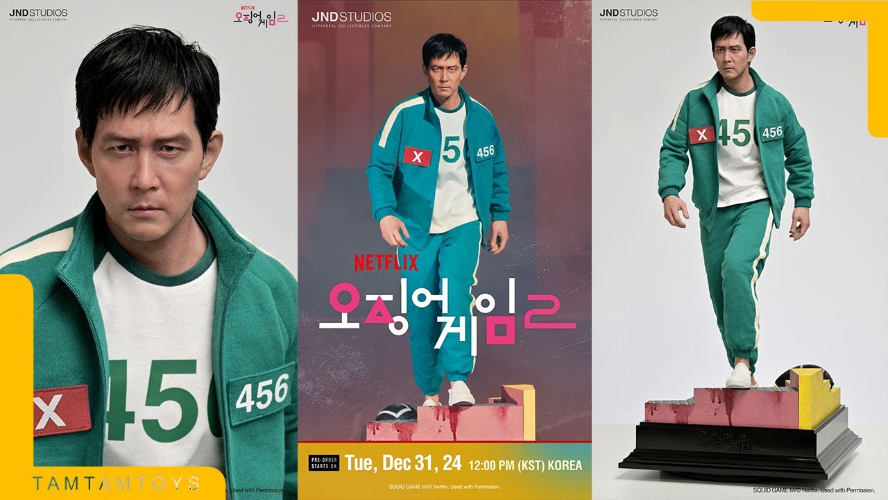 JND Studio New Product: 1/3 "SQUID GAME 2" - Seong Gi - Hoon Statue - YouTube