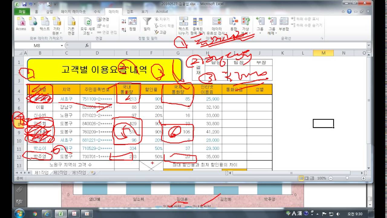 Itq엑셀2010 B반4 Itq엑셀 2016년 2월 B형 기출문제 실전풀이2 Youtube