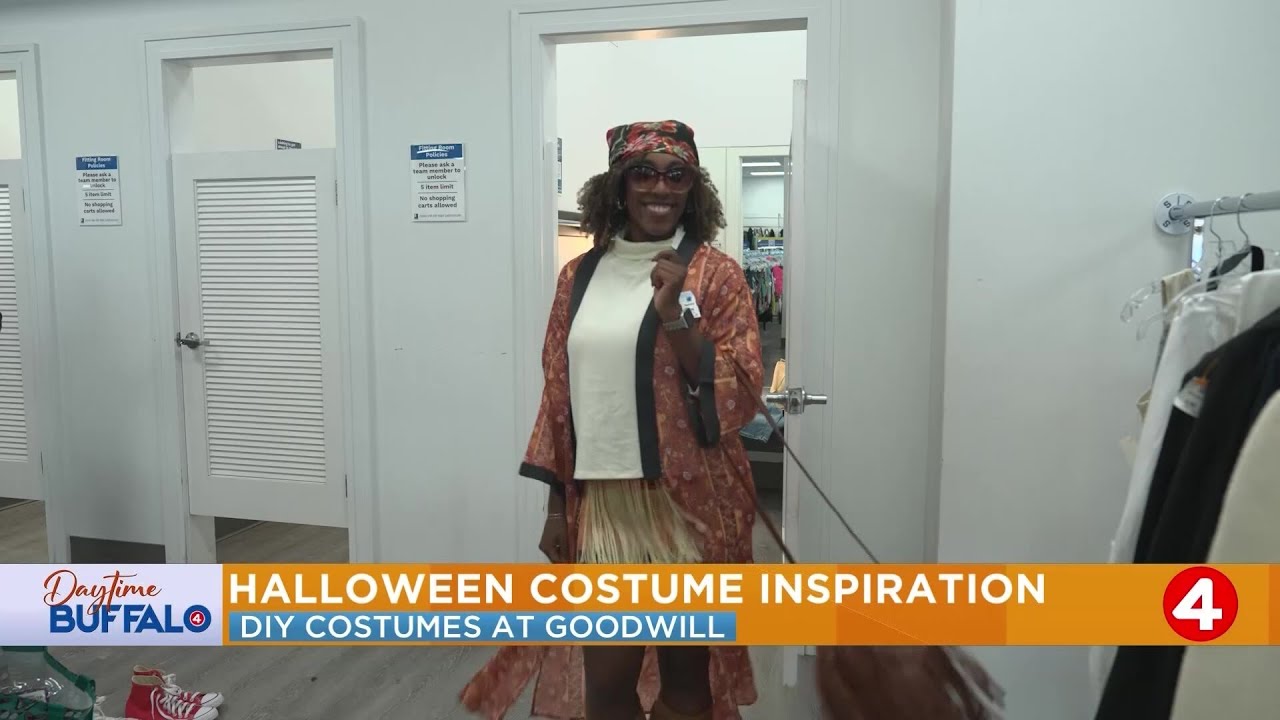 Daytime Buffalo: DIY Costumes from Goodwill WNY - YouTube