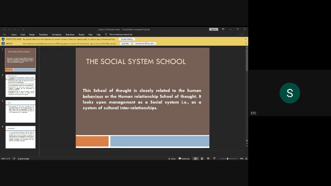 The social system school, unit-1, M.Com-3rd Semester, Paper 1 ...