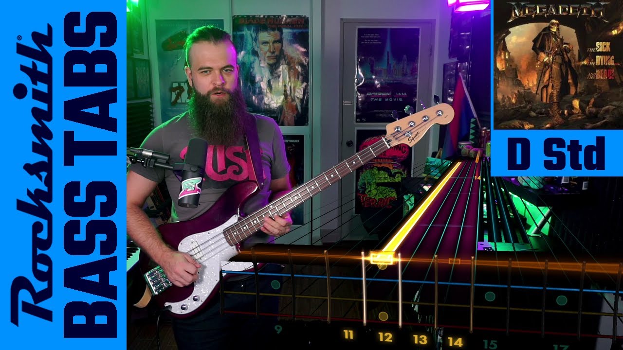 Megadeth－Night Stalkers｜Rocksmith Bass Tabs [D Std] - YouTube