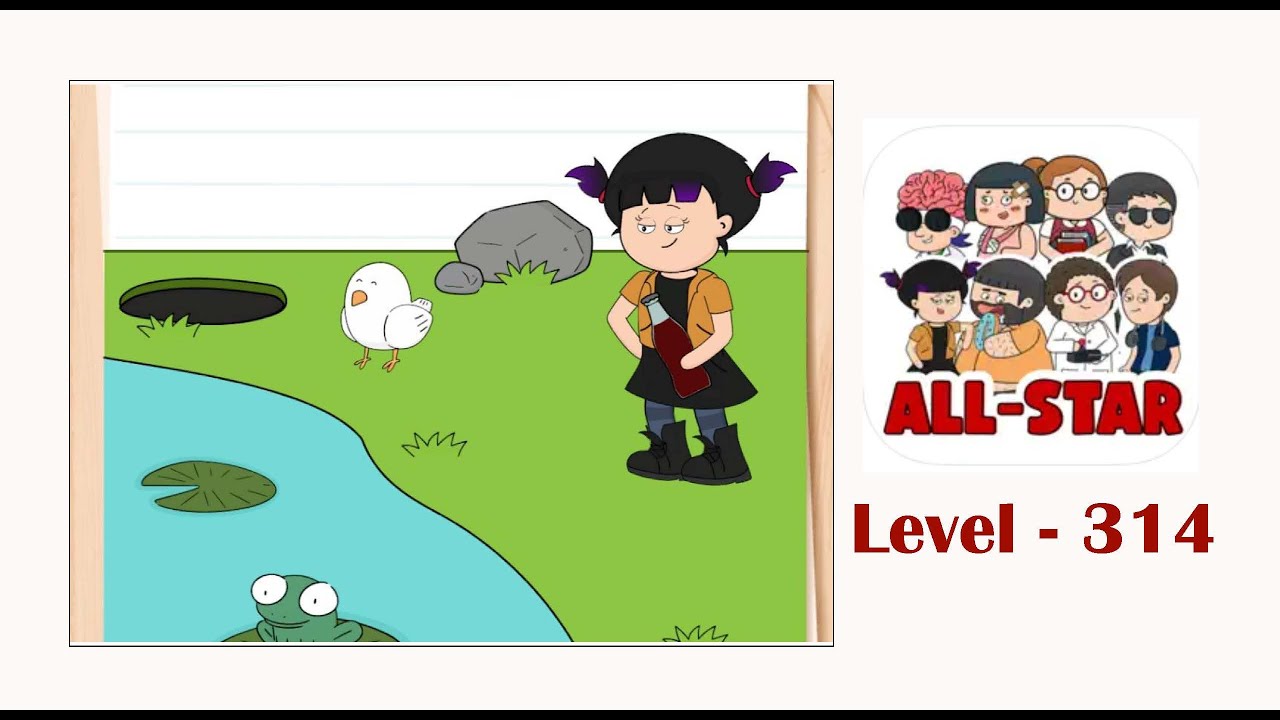 Brain test all star level 314 That frog wants to fly. - YouTube