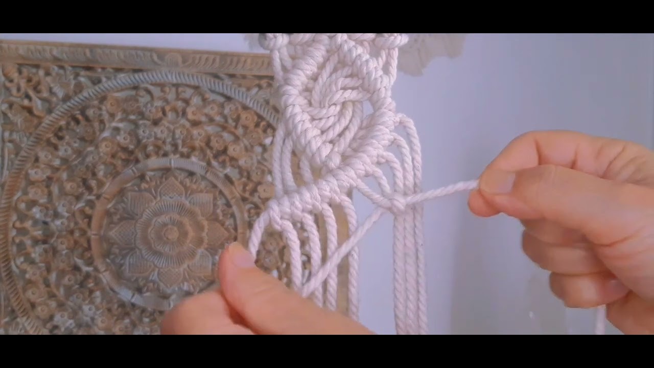 Diy Padrão de Diamante Macramê - YouTube