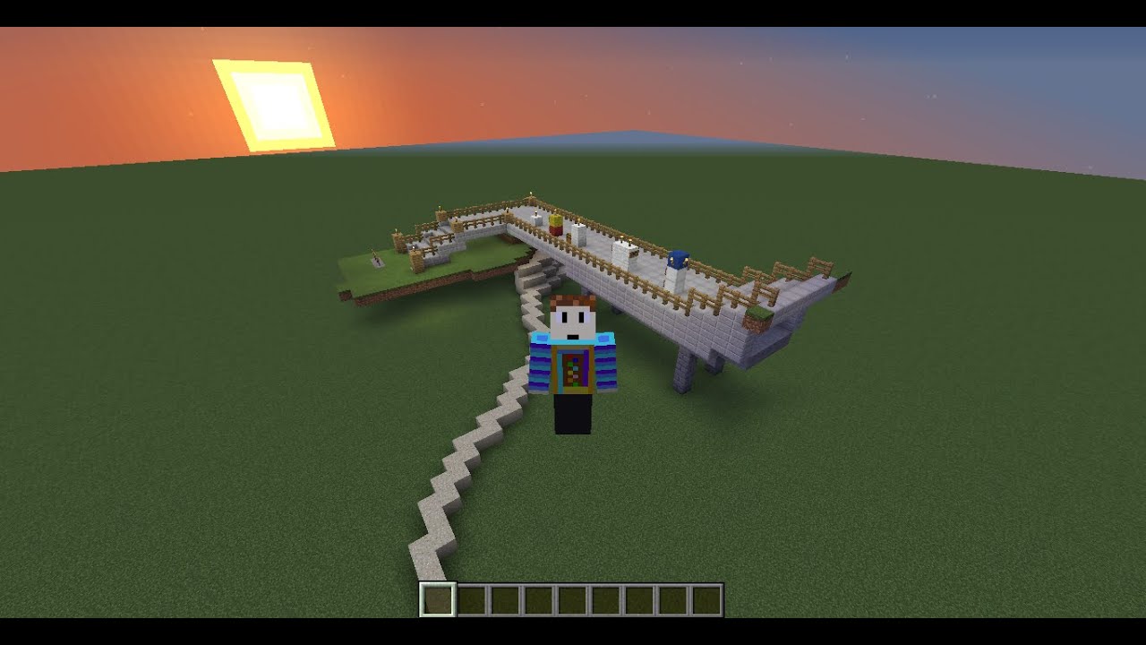 Minecraft Funland Tutorial - [1] - The Boardwalk/ Entrance! - YouTube