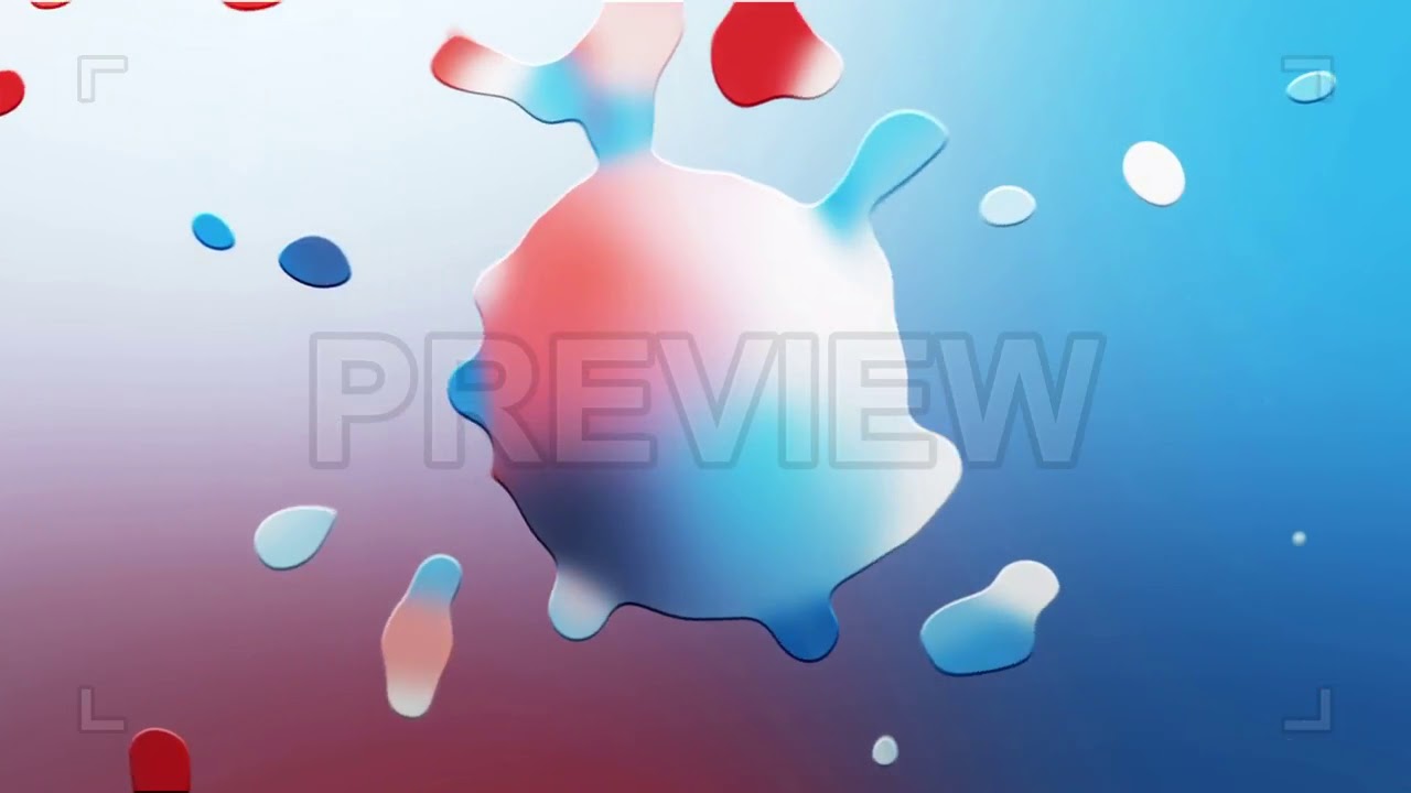 Blue, Red, White Splotches Stock Motion Graphics - YouTube