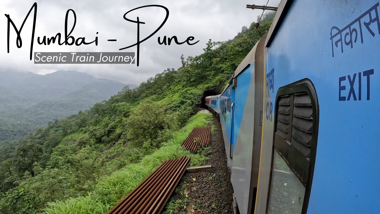 Mumbai to Pune SCENIC Train Journey | Magical BHOR Ghats | 11007 Deccan ...