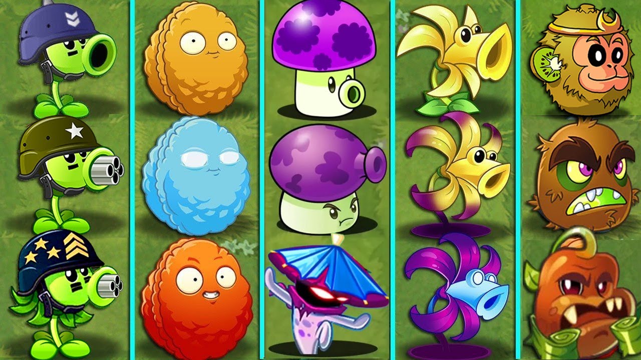 Pvz 2 Discovery - Every Old & New Plants Evolution NOOB - PRO - HACKER ...