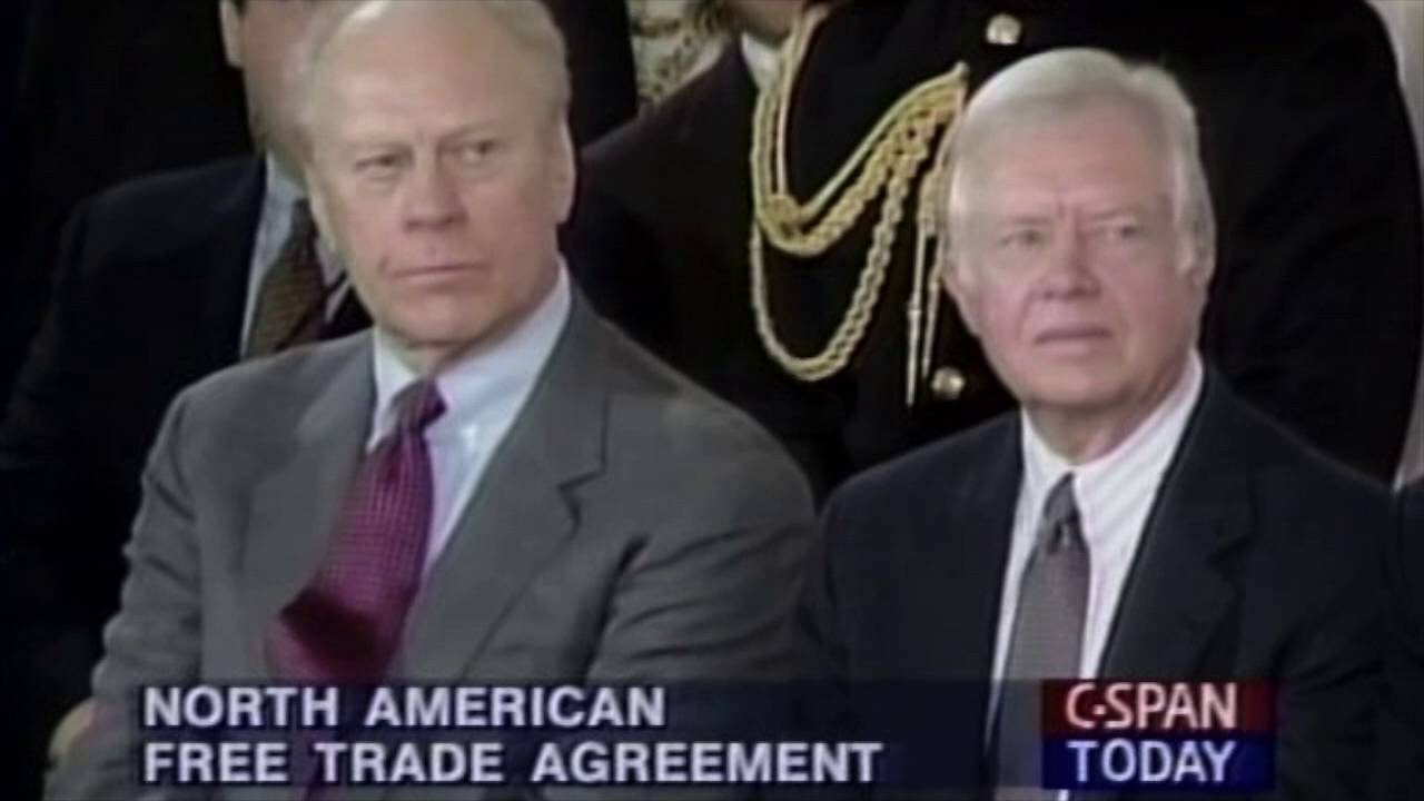 Bush 41 Endorsing NAFTA 09/14/1993 - YouTube