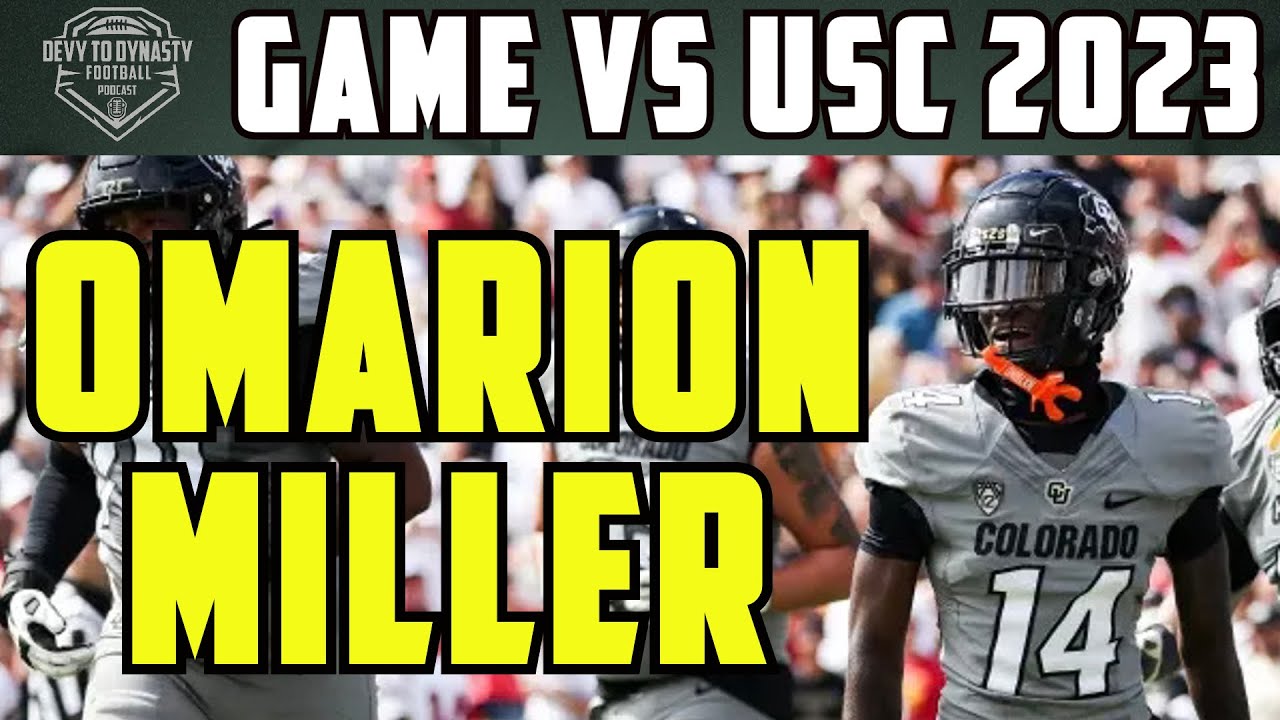 Omarion Miller Highlights vs USC 2023 | Colorado Football - YouTube