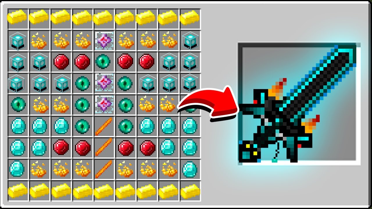 SUPER ESPADA COM CRAFTING GIGANTE NO MINECRAFT - YouTube
