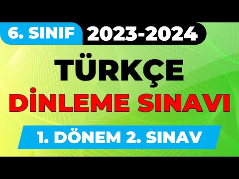 6. Sınıf Türkçe Dinleme Sınavı 1. Dönem 2. Sınav Soruları ve Cevapları - Heykeli Dikilen Eşek