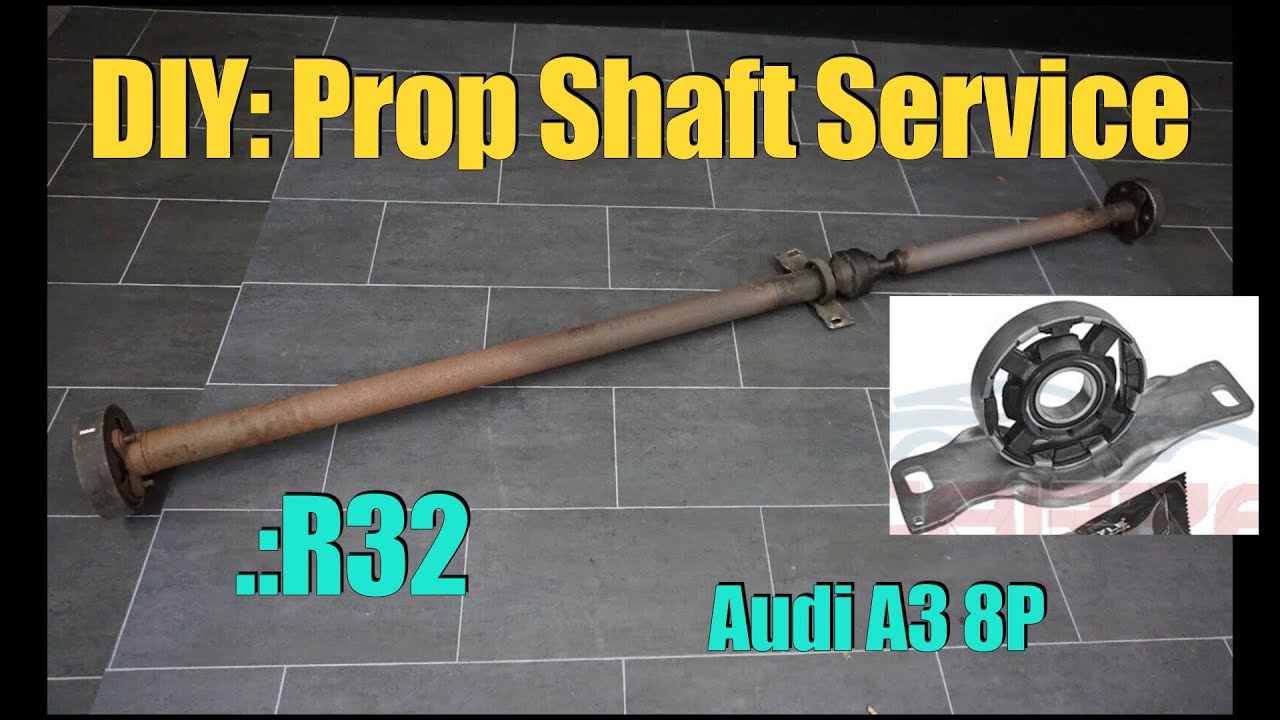 DIY: How to Service Center Prop Shaft Support Bearing on A3 8P, VW Golf ...