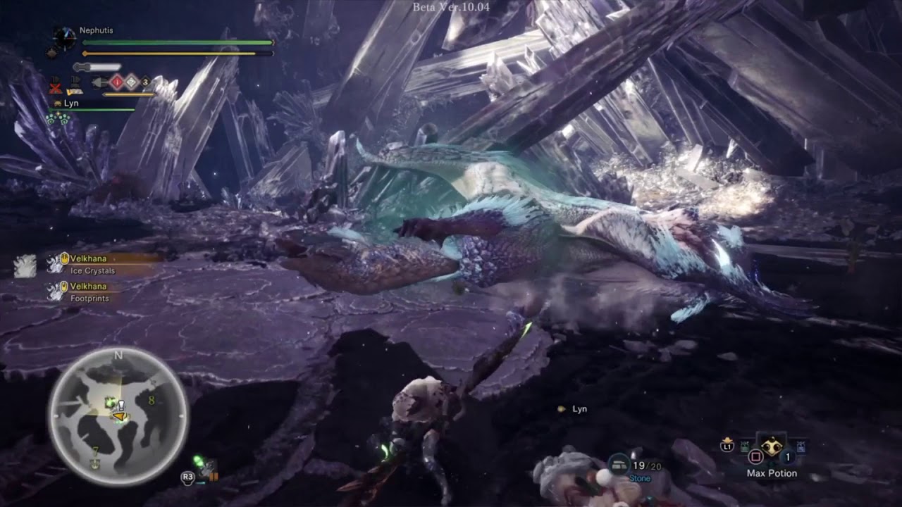 MHW Iceborne beta: Velkhana hunt (IG) - YouTube