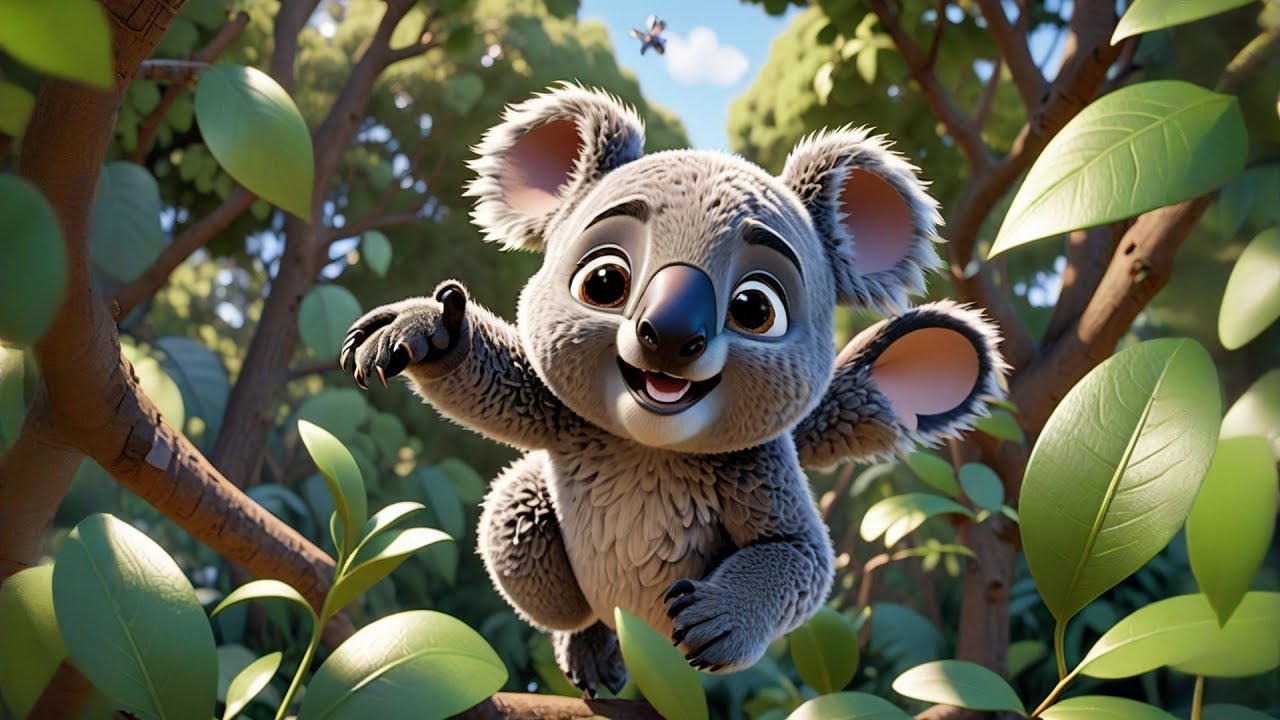 Kiki Koala Slides Down | Fun Koala Song for Kids | Nursery Rhymes and ...