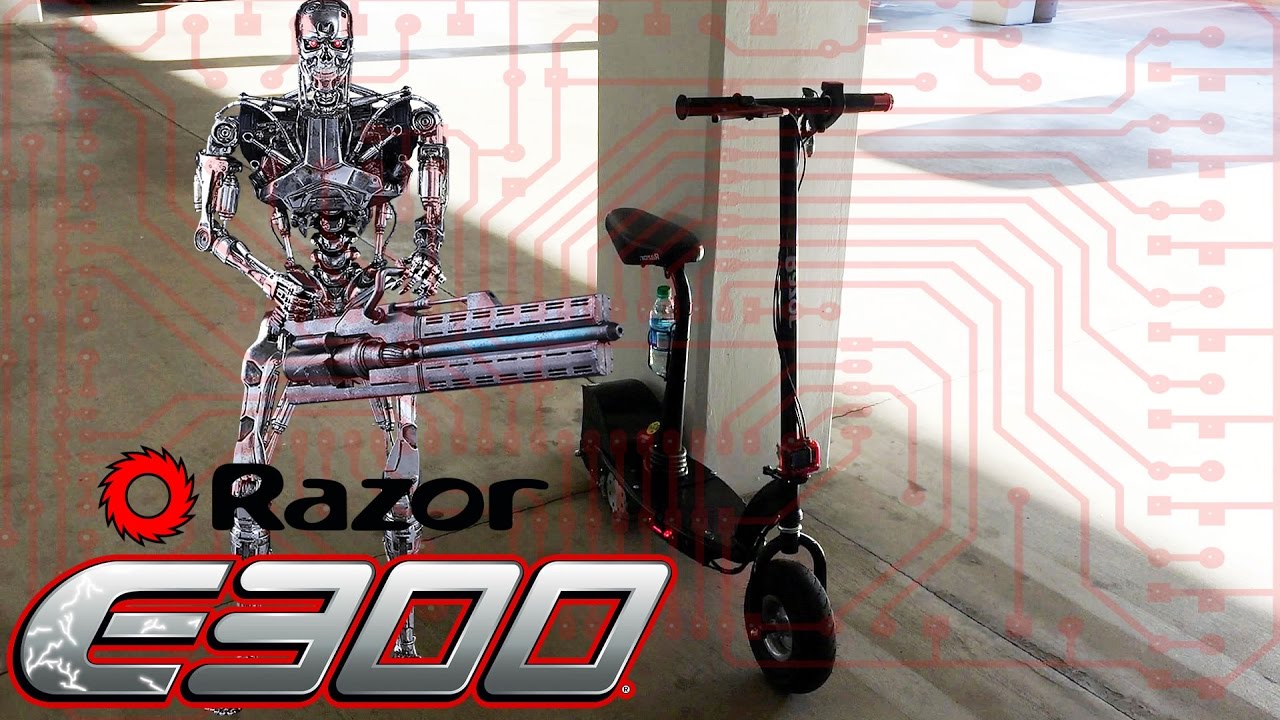 GoPro Terminator E300 Razor Modified Lipo Electric Scooter Round Trip 4 ...