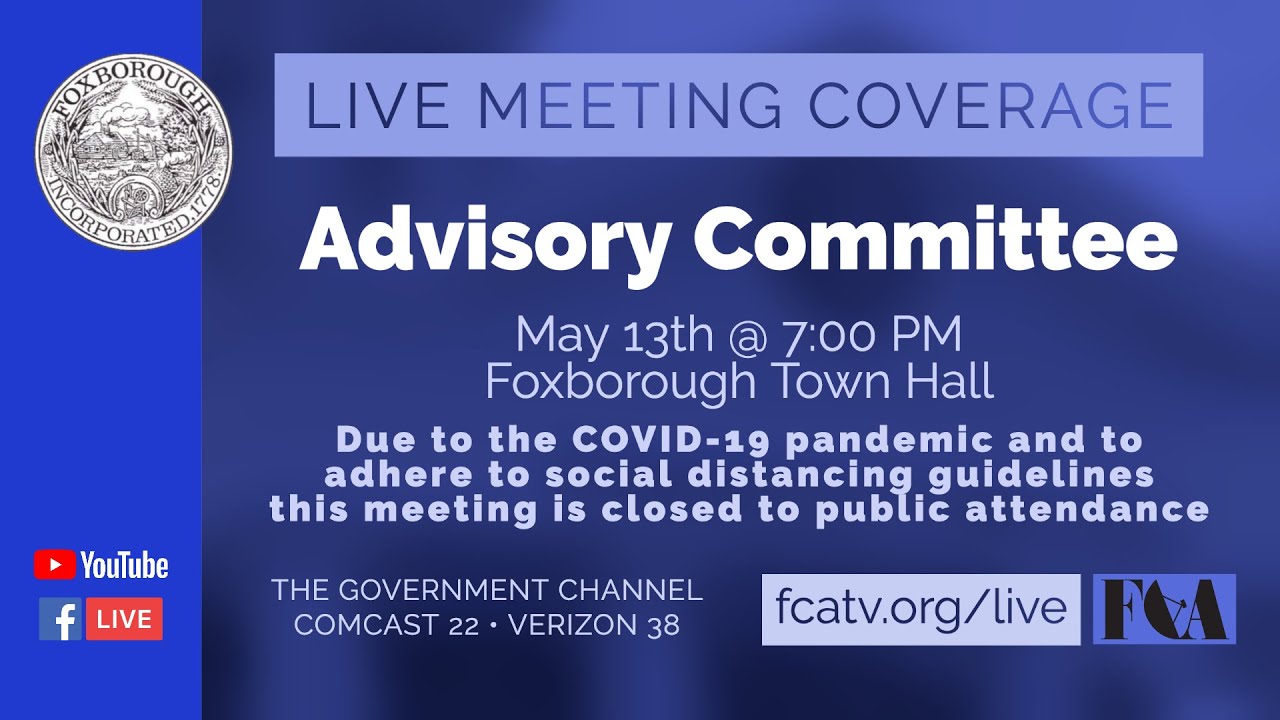 Advisory Committee Meeting 5/13/20 - YouTube