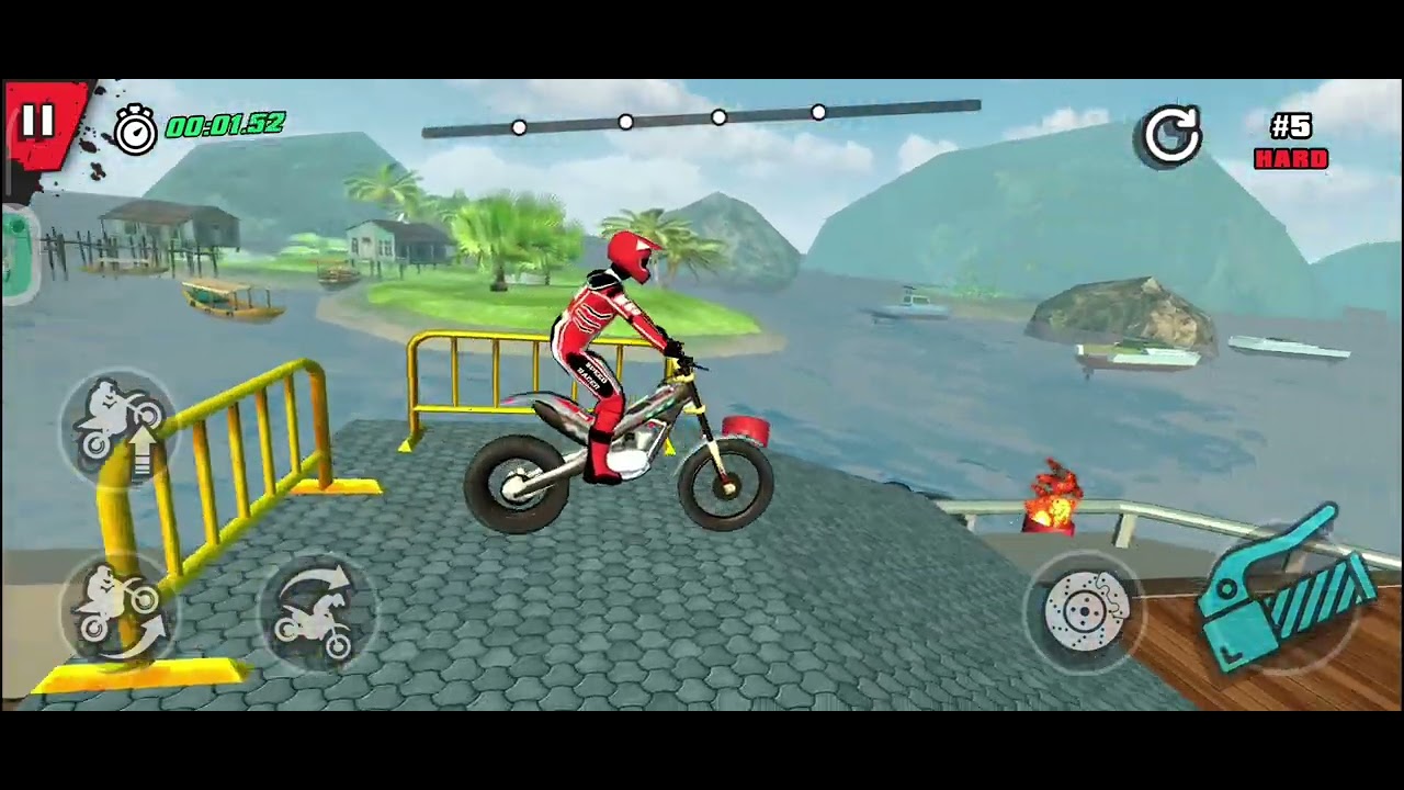Trial mania bike video game, jamping, out and win 🛴 - YouTube
