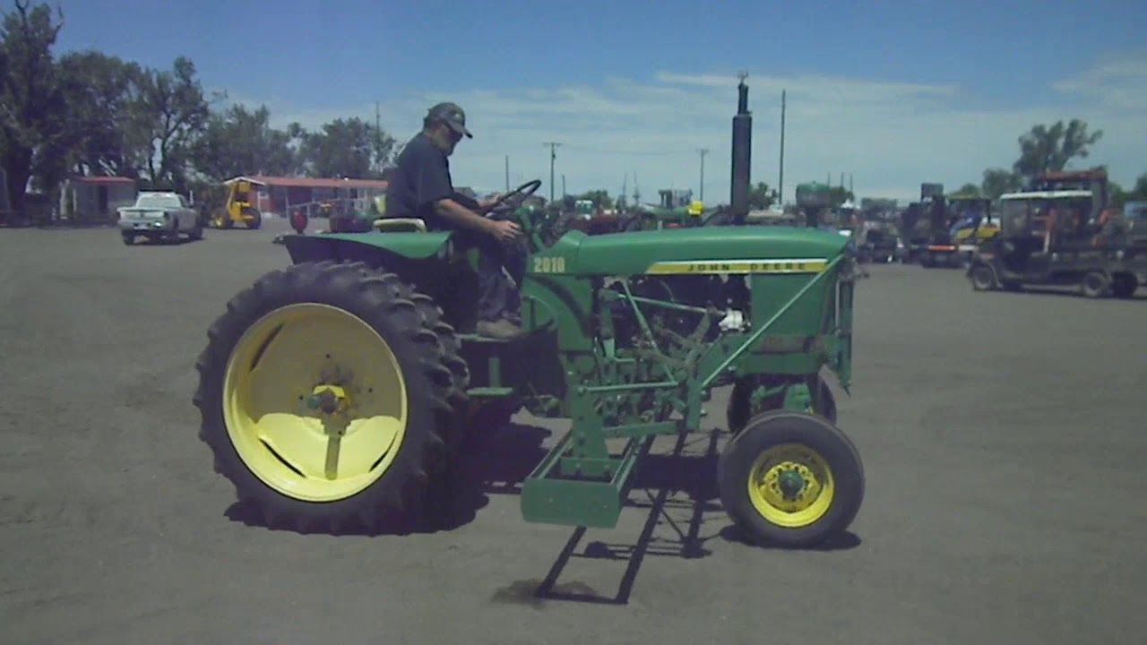 Lot 9842 1963 John Deere 2010 Tractor - YouTube