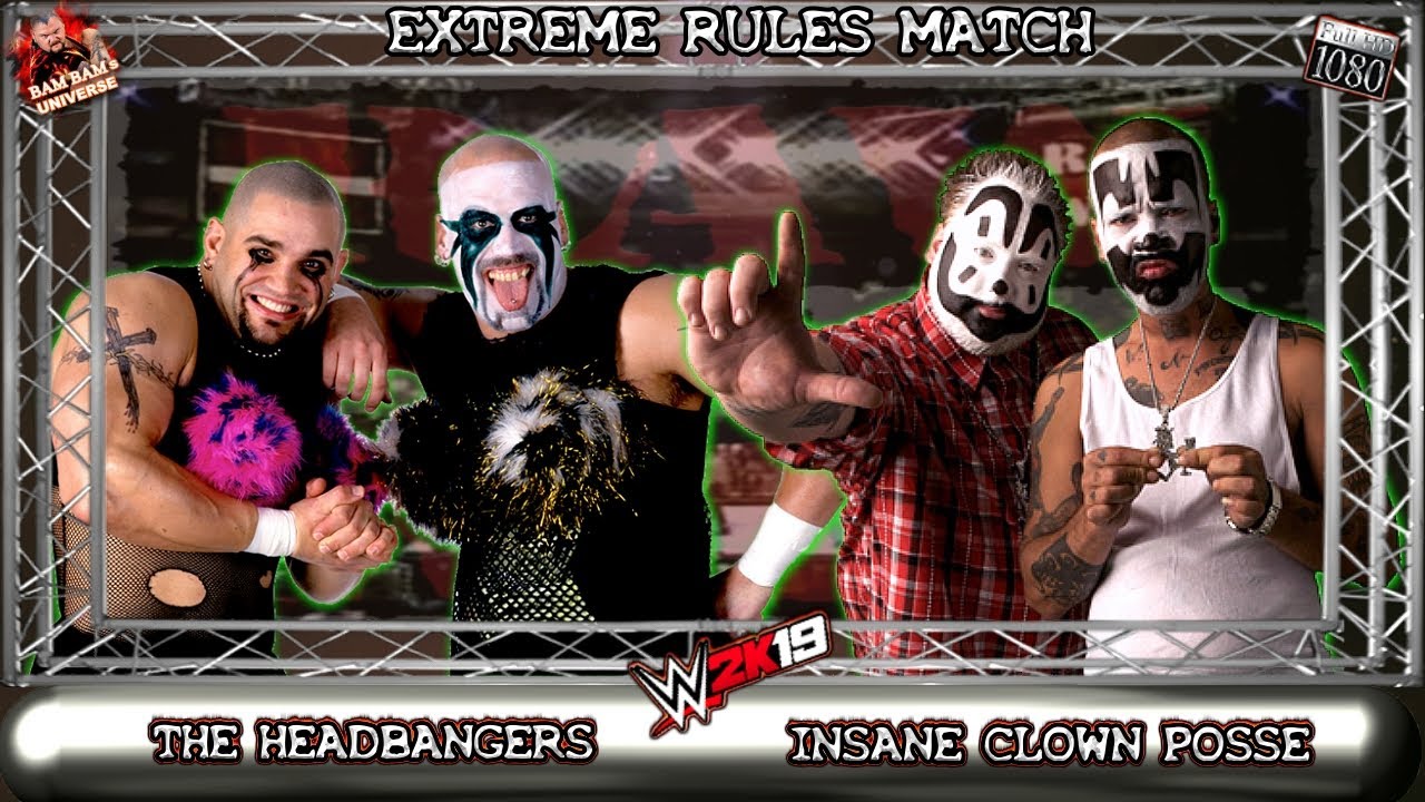 WWF | The Headbangers VS. Insane Clown Posse | 2K19 Gameplay - YouTube