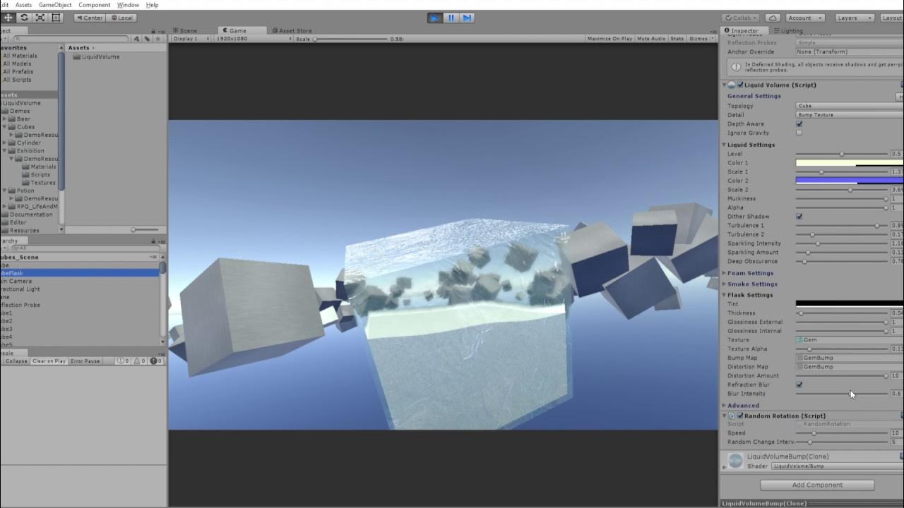 Liquid Volume Single Pass Stereo Rendering - YouTube